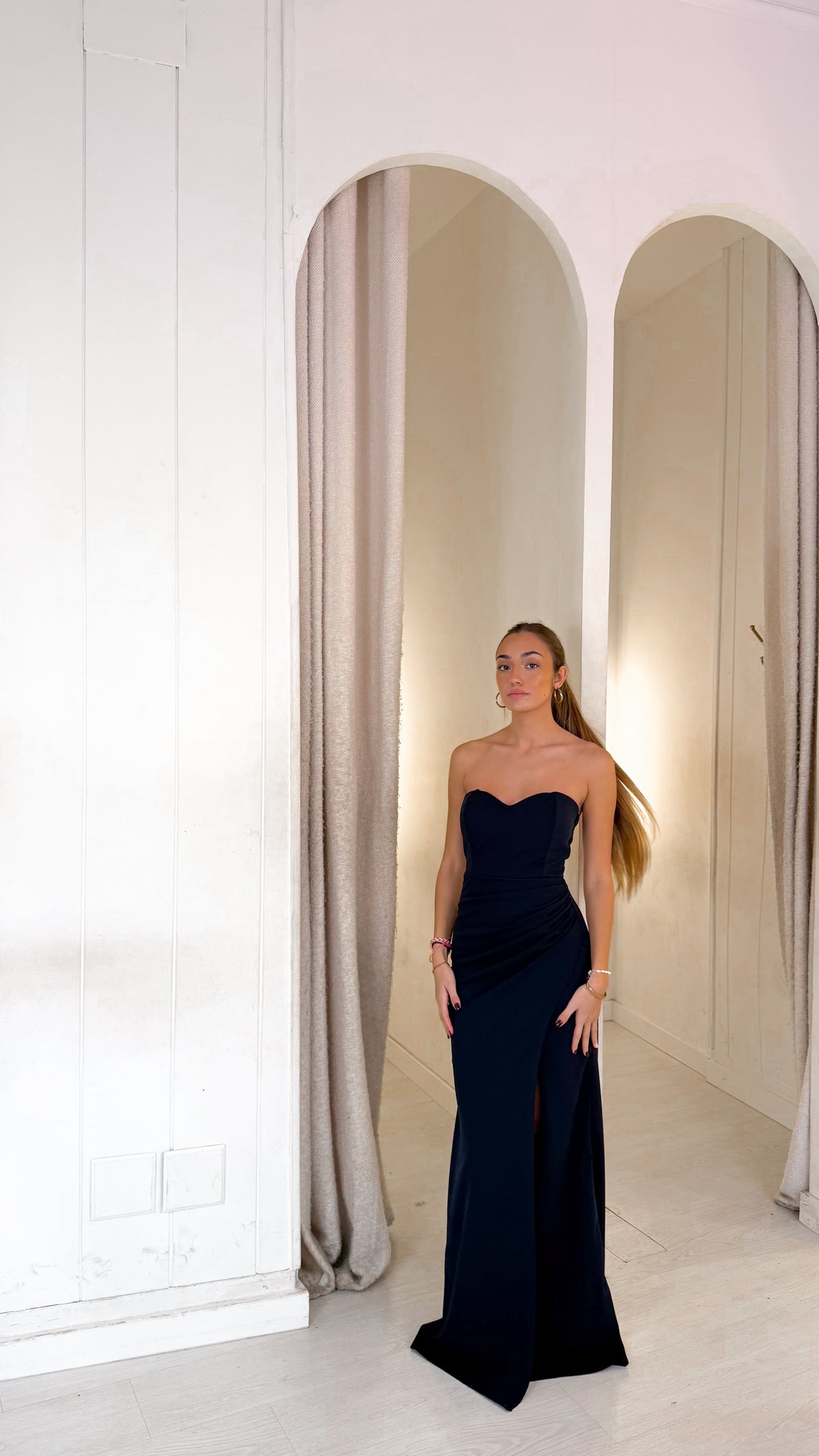 Heart dress - azul marino – Ohjuliettestore